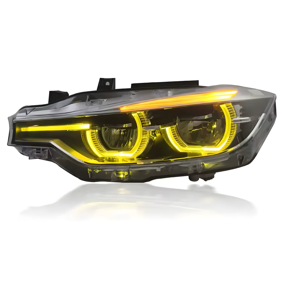 BMW F30/F31 LED Icon Headlights with White or Yellow DRL | Restyle ...